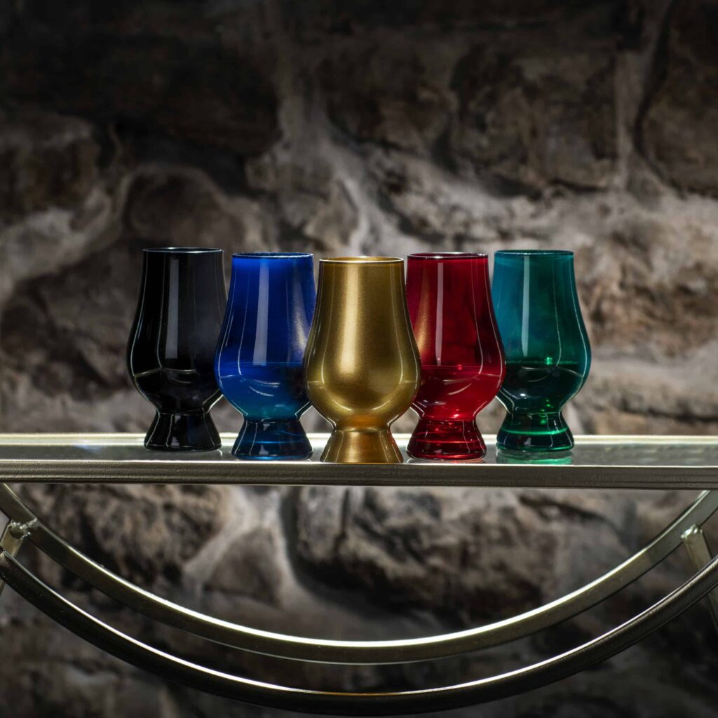 Gold Glencairn Glass | Coloured Blind Tasting Glass
